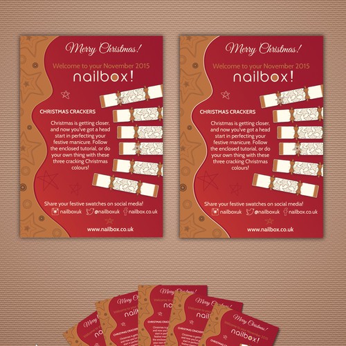 Create an A6 flyer for a monthly subscription box in the beauty niche ...