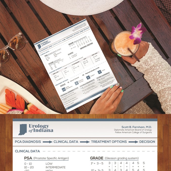 Patient handout for newly diagnosed Prostate Cancer | Brochure contest