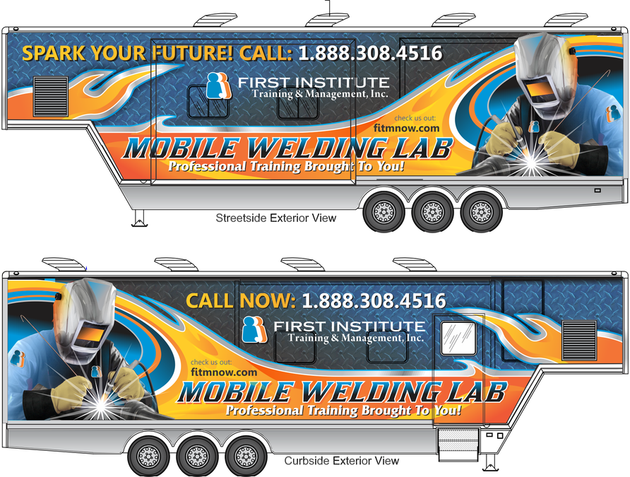 Custom Mobile Welding Lab needs custom graphic wrap | Other design contest