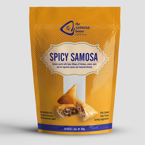 Designs | Packaging Designs for Frozen Samosa Packs | Product packaging ...