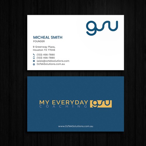 Create a card that shows the "Guru" in every geek! | Business card contest