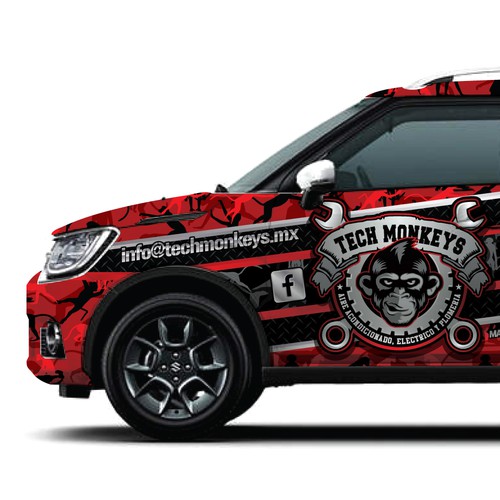 TECH-MONKEYS VEHICLE WRAP DESIGN / SUZUKI IGNIS 2017 | Car, truck or ...