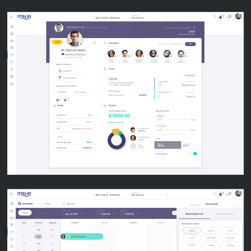 Otalio SPMS UI Design for the modern Cruise Ship Industry | Other web ...