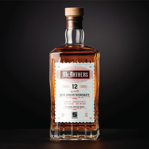 Designs | vintage bourbon whisky design for bottle labeling | Product ...