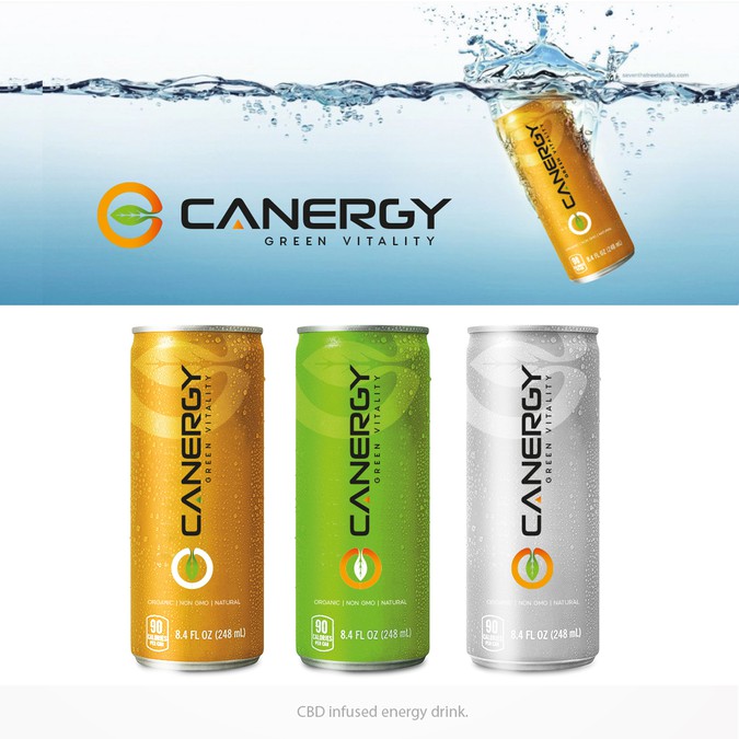 Company Logo for CBD infused energy drink can | Logo design contest