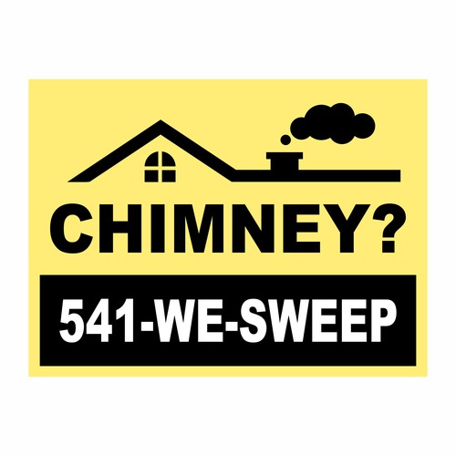 Designs | Bold, High-Contrast Bandit Sign for Chimney Sweep Service ...