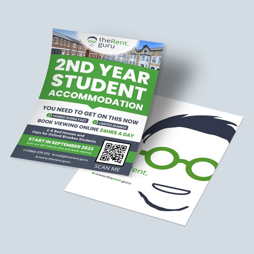 Designs | A5 Student Accommodation Flyer | Postcard, flyer or print contest