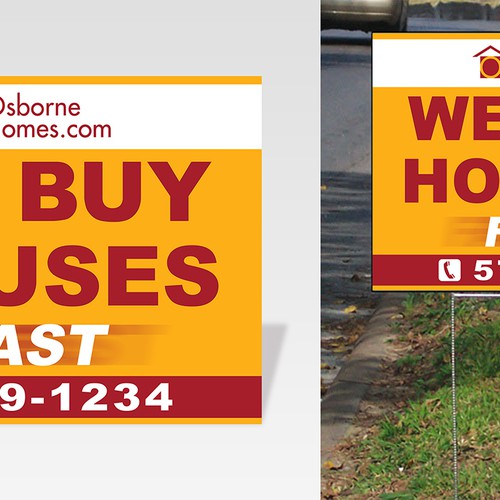 Create Bold/Unique/Interesting 24x18 outdoor Real Estate sign | Signage ...