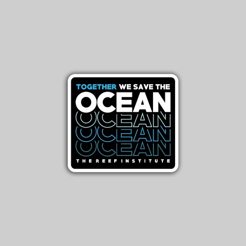 Designs | Sticker Design: Together We Save the Ocean | Sticker contest