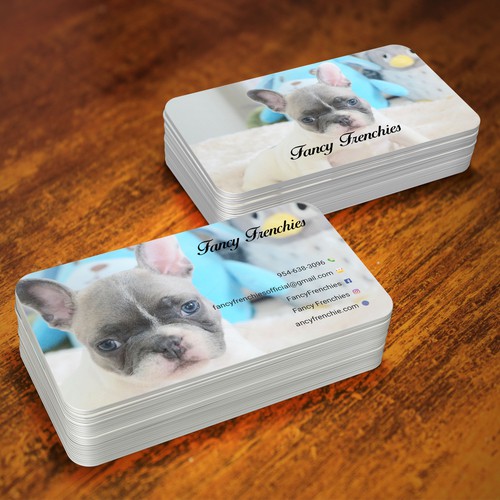 Fancy Frenchies | Business card contest