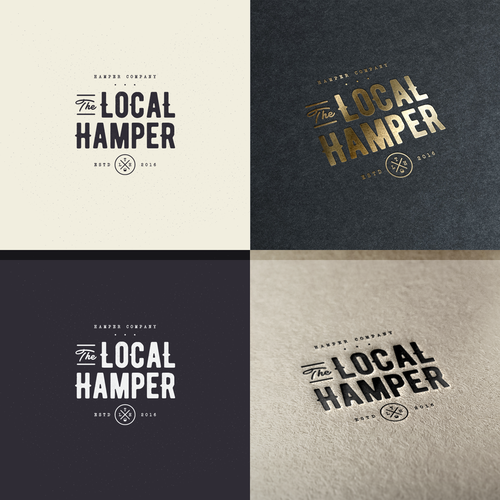 Rustic themed logo for new hamper company The Local Hamper | Logo ...