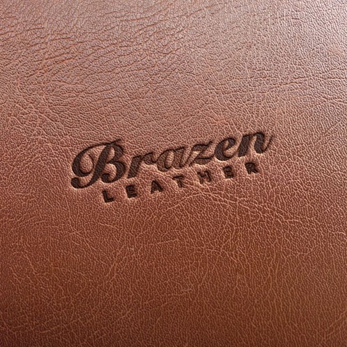 Create the official logo for Brazen Leather - a leather travel bag ...
