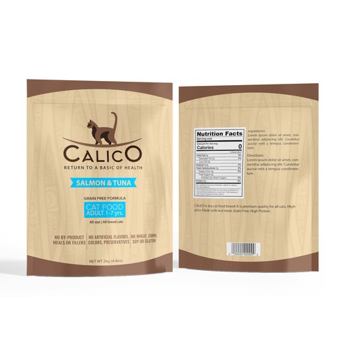 CALICO need a design for dry cat food bag (2kg) | Product packaging contest