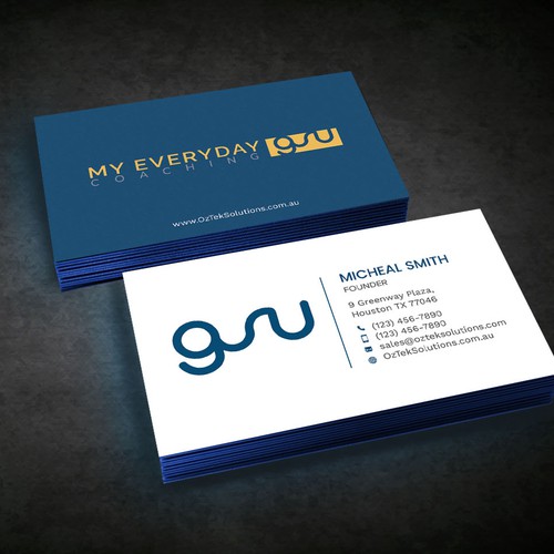 Create a card that shows the "Guru" in every geek! | Business card contest