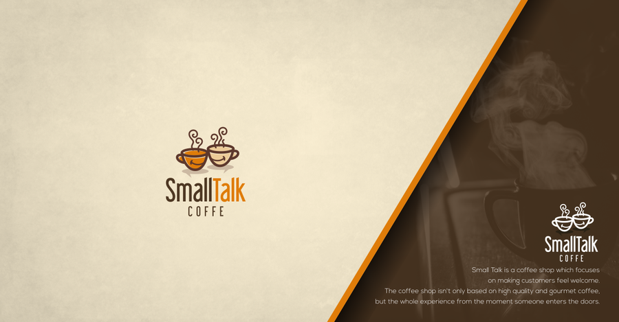 Create a smart, fun, playful logo for Small Talk Coffee | Logo design ...
