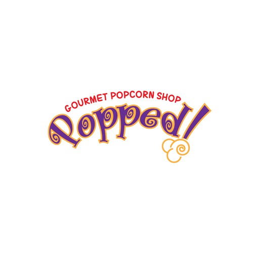 POPPED! a gourmet popcorn store logo. | Logo design contest