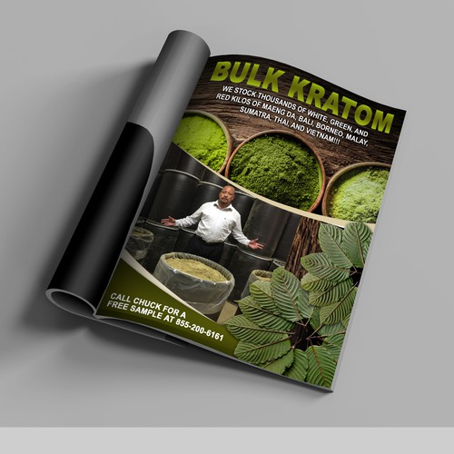 Guaranteed contest. Full page ad for Kratom company! | Postcard, flyer ...