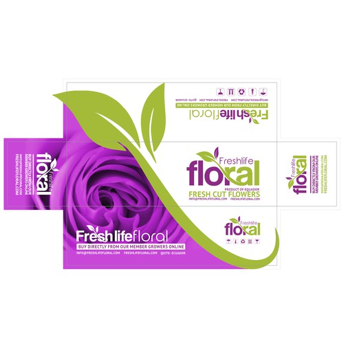 Create captivating fresh cut flower packaging box | Product packaging ...