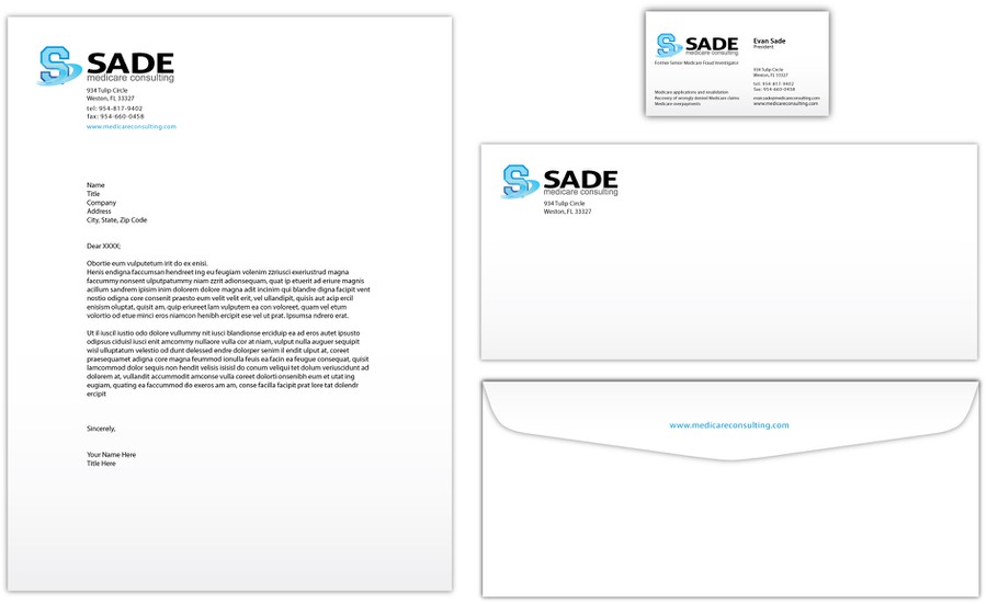 Business cards and letterhead/envelopes for Medicare consultant ...