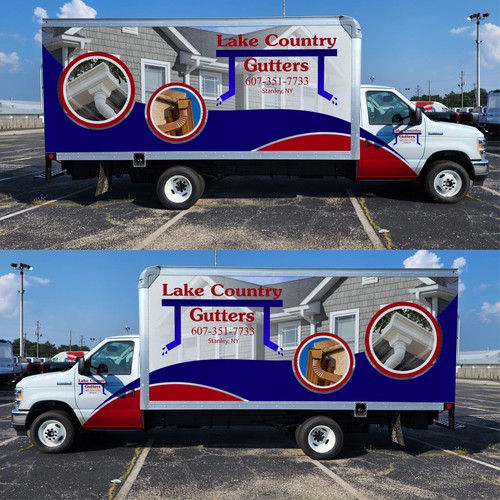 Designs | eye catching truck wrap for seamless gutter company | Car ...