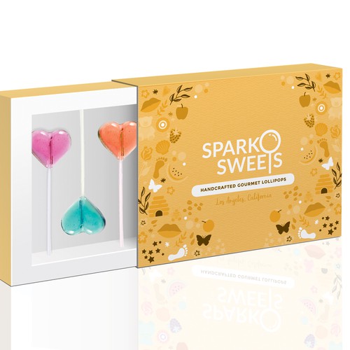 Luxury and Minimalistic Lollipop Gift Box Package Design | Product ...