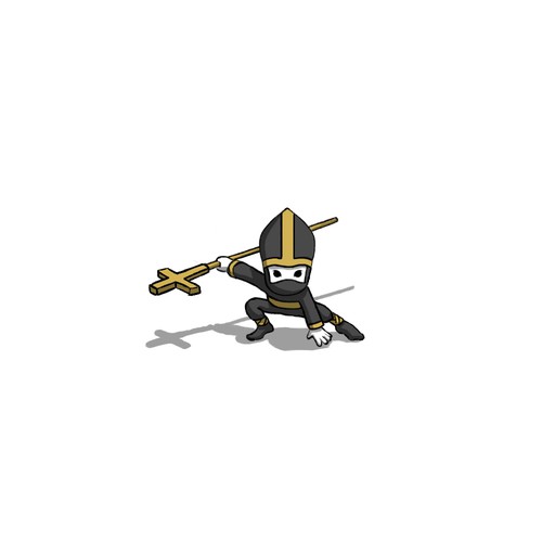 Ninja + The Pope = The Ninja Pope. Have fun with it :) | Logo design ...