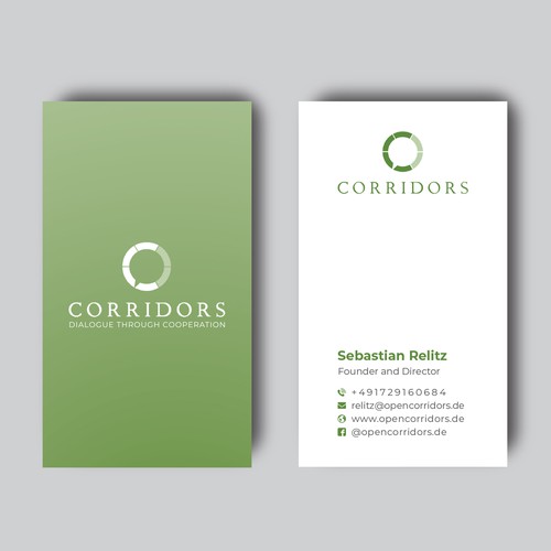 Modern business card for NGO; Logos available | Business card contest