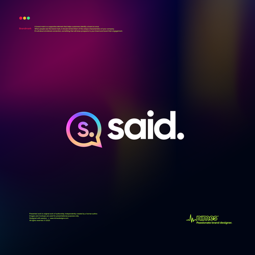 Designs | “said.” Global chat application | Logo design contest