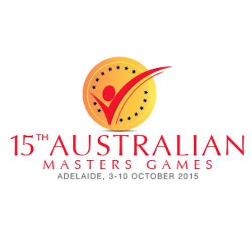 Event logo for the 15th Australian Masters Games, one of Australia's ...