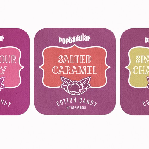 FUN COTTON CANDY LABEL | Product label contest