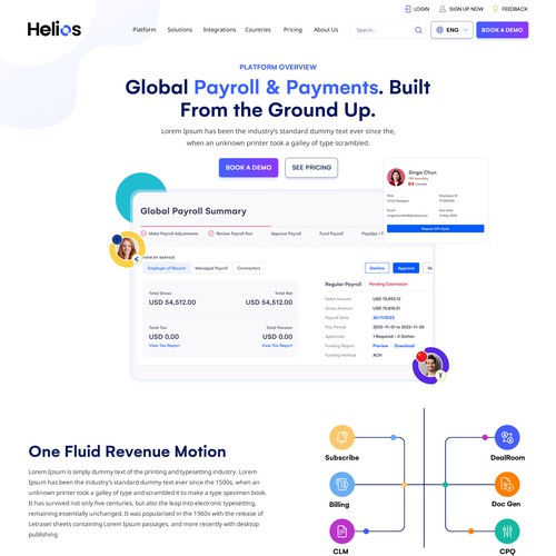 Designs | Helios Website Concept | Web page design contest