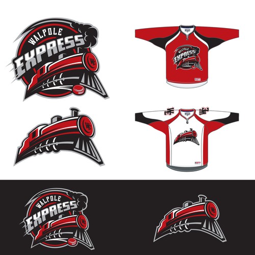 Create a Steam Engine Train logo for a Hockey Team | Logo design contest