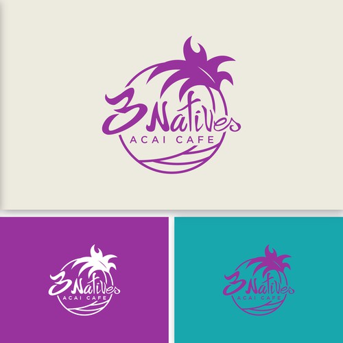 Designs | 3Natives Acai Cafe — Logo & Wordmark Redesign | Logo design ...