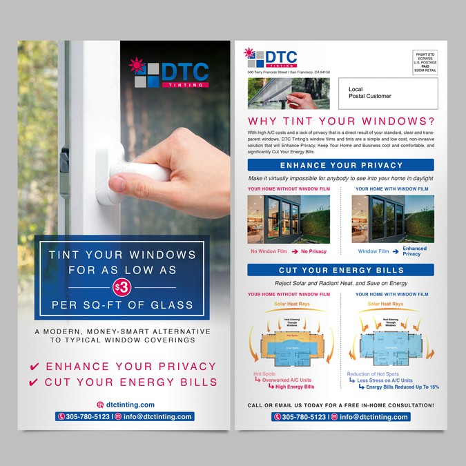 Mailer for my Window Tinting Company!! | Postcard, flyer or print contest