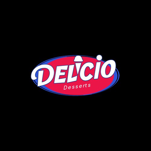 Creer un logo pour la marque de dessert Delicio, bientot disponible ...