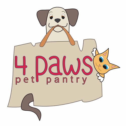 Create the next logo for 4 Paws Pet Pantry | Logo design contest