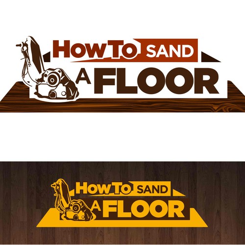Logo for website about FLOOR SANDING. DIY Information website | Logo ...