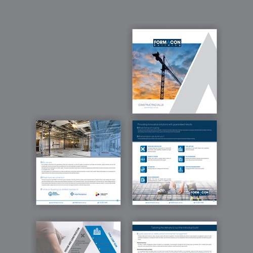 Create my construction business brochure | Brochure contest