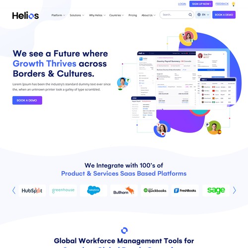 Designs | Helios Website Concept | Web page design contest