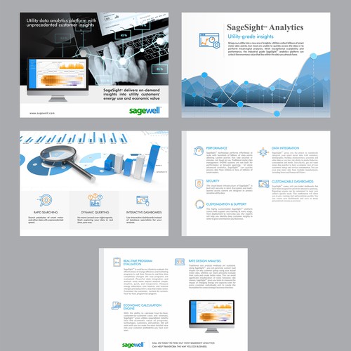 Software sales brochure for advanced data analytics | Brochure contest