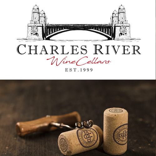 Designs | Charles River Wine Cellars - LOGO RE BRAND | Logo & brand ...