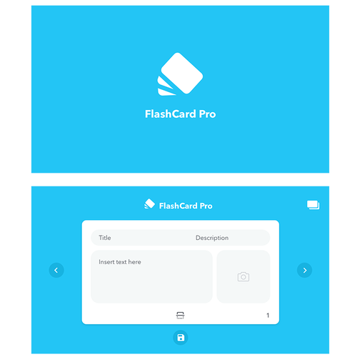 Need flat designs for educational flash card app | App design contest