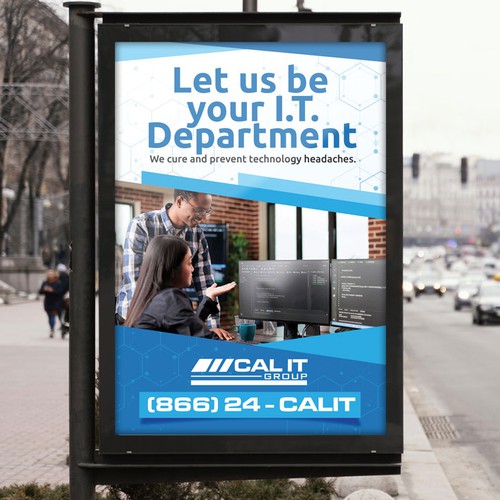 Designs | Outdoor Poster Ad for Outsourced IT Provider | Postcard ...