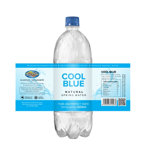 Bring modern new life to our Spring Water label | Product label contest