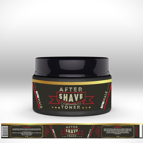 Design a *Packaging Label* for a Rising Male Grooming Brand | Product ...