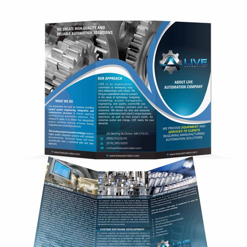Design a Tri-Fold Brochure for High Tech Automation Company | Brochure ...