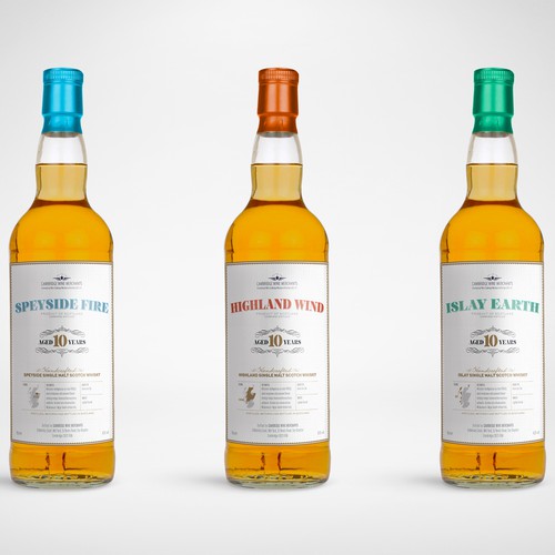 Create a label for a new whisky range in an award winning Merchant ...