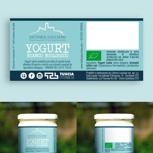 Guide label for cheese and yogurt | Product label contest