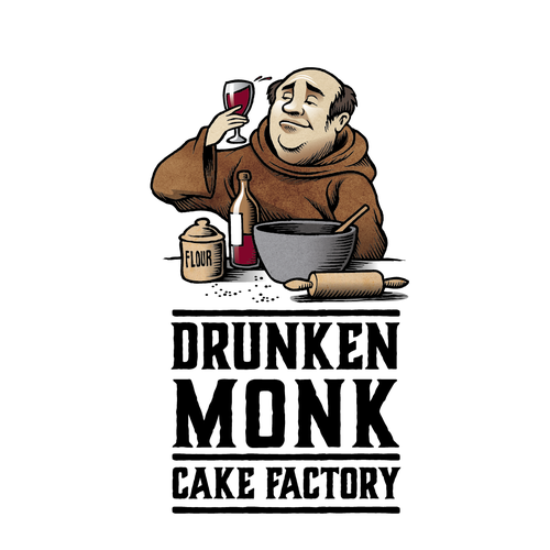Designs | Create a logo illustration of a drunken monk for the Drunken ...