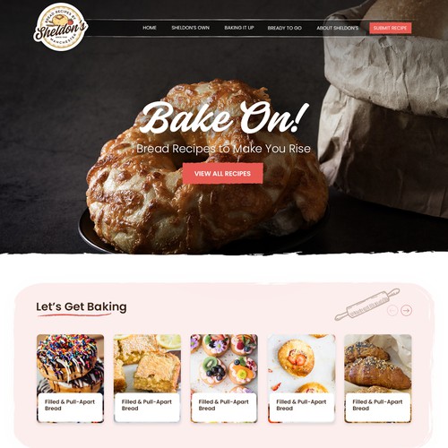 Designs | Recipe Website - Create a Modern & Rustic Homepage Design ...